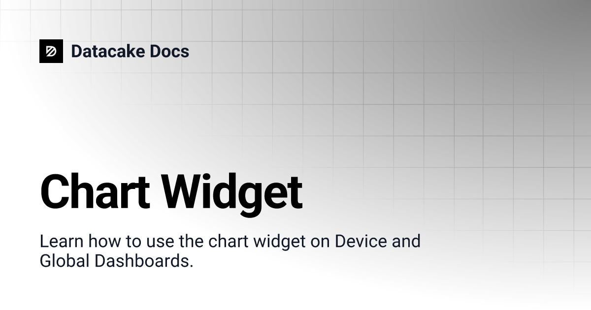 Chart Widget | Datacake Docs